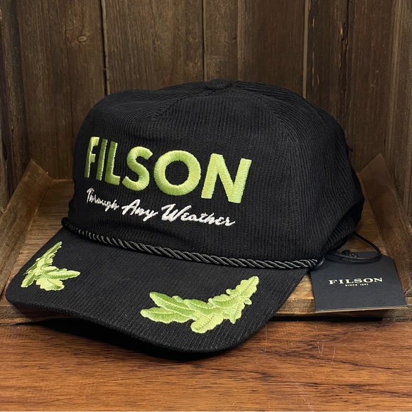 Filson | Accessories | Filson Black And Green Mens Hat | Poshmark
